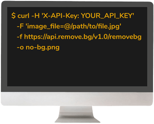Remove.bg for Developers – remove.bg